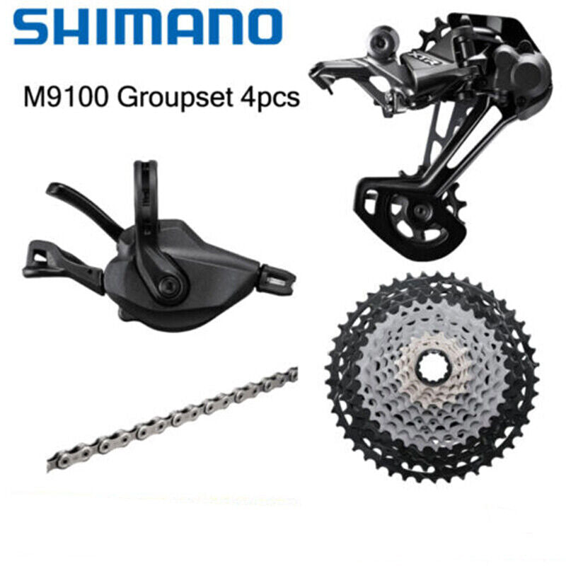 Shimano XTR M9100 1x12 Speed GroupSet 4pcs Derailleur Shifter Cassette